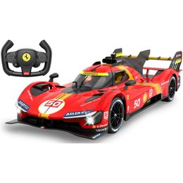 Jamara RC-Auto &raquo;Ferrari 499P 1:14 rot 2,4GHz T&uuml;r manuell&laquo; im Ma&szlig;stab 1:14, mit LED Beleuchtung rot Einheitsgr&ouml;&szlig;e RC-Auto