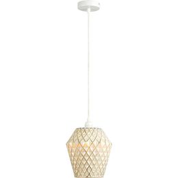 Kayoom H&auml;ngeleuchte &raquo;Lumi&laquo; E27 1 Stk. handgefertigt, modern gold &Oslash; 20cm H: 27cm, 1 Stk.