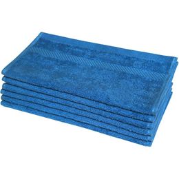 Dyckhoff G&auml;stehandtuch &raquo;Planet&laquo; blau Walkfrottier, Obermaterial: 100% Baumwolle B/L: 30cmx50cm, 6 Stk., Walkfrottier