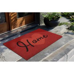 Kayoom Fu&szlig;matte &raquo;Family 125&laquo; rechteckig 18 mm H&ouml;he T&uuml;rmatte, Eingang, Kokos rot Kokos B : 40cm 1 Stk., 18mm, L: 60cm