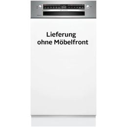 Bosch teilintegrierbarer Geschirrsp&uuml;ler Serie 4 &raquo;SPI4HMS49E&laquo; 10 Ma&szlig;gedecke Mit 3-fach Rack Matic & 2 Spr&uuml;harmen im Oberkorb silber Die Tab-Count 