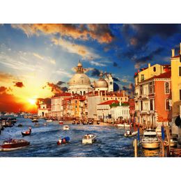 papermoon Fototapete &raquo;Venice Sunset&laquo; glatt bunt Vlies B/L: 3m x 2,23m, Bahnen: 6 Stk.