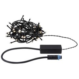 Paulmann LED-Lichterkette &raquo;Yuna IP44 Schwarz&laquo; 1 Stk.-flammig dimmbar schwarz Dioden 64 Stk. Flammen 1 Stk., Gesamtl&auml;nge 7,4m