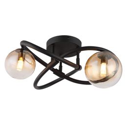 Globo LIGHTING Deckenleuchte &raquo;TUBERIUS&laquo; G9 1 Stk. Warmwei&szlig; Deckenlampe/Wohnzimmer/Schlafzimmer/modern schwarz 1 Stk.