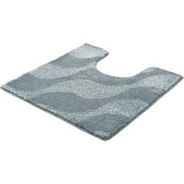 Kleine Wolke Badematte &raquo;&raquo;Onda&laquo;, Badvorleger, Badezimmer Teppich&laquo; H&ouml;he 15 mm rutschhemmend beschichtet fu&szlig;bodenheizungsgeeignet Badteppich, modernes Ton in Ton 