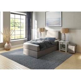 Home Affaire Boxspringbett &raquo;Lysann&laquo; 5fach verstellbares Kopfteil, in 4 Breiten, 3 Matratzenarten grau Liegefl&auml;che B/L: 100cm x 200cm, Gewicht bis: 100
