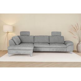 Die PlanBar Ecksofa &raquo;Ottomane MP-IN14007 L-Form, Breite 306 cm&laquo; wahlweise mit Schlaffunktion und verstellbaren Kopfst&uuml;tzen 100% Polyester B/H/T: 306cm