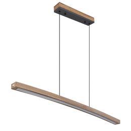 Globo LIGHTING LED-H&auml;ngeleuchte &raquo;DORO&laquo; LED-Modul 1 Stk. Warmwei&szlig; Pendelleuchte, Touch Ein/Aus, Esstisch, Besprechungstisch grau 1, H: 120cm, 1 Stk.