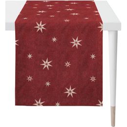 Apelt Tischl&auml;ufer &raquo;5842&laquo; rot Polyacryl, Polyester, Viskose B/L: 46cm x 135cm, 1 Stk.