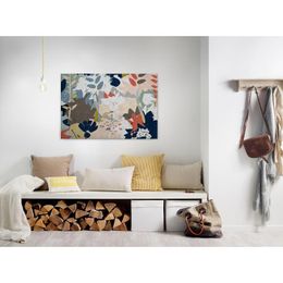 A.S. Cr&eacute;ation Leinwandbild &raquo;floral collage 4&laquo; Abstrakt Kunst 1 Stk. tlg. Keilrahmen Bild Floral Abstrakt Leinwand-Bild Wohnzimmer modern Kinder bunt Holz, Stahl B/H