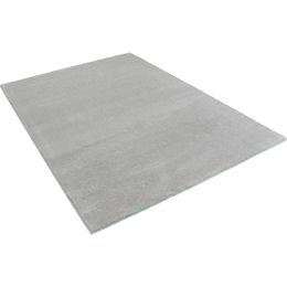 MERINOS Teppich &raquo;Montana&laquo; rechteckig 20 mm H&ouml;he Kurzflor, Uni-Farben, besonders weich silber Kunstfaser B : 200cm 1 Stk., 20mm, L: 290cm