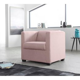 Home Affaire Sessel &raquo;Bob Cocktailsessel, Clubsessel, Loungesessel&laquo; in verschiedenen modernen Farben und Qualit&auml;ten rosa Luxus-Microfaser (92% 