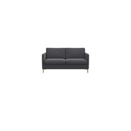 FLEXLUX 2-Sitzer &raquo;Fiore&laquo; schmale Armlehnen, Kaltschaum, F&uuml;&szlig;e Alu+ Eiche beige 100% Polyester B/H/T: 149cm x 85cm x 92cm, Chenille