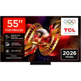 TCL Mini-LED-Fernseher &raquo;55C8LX1&laquo; 139 cm/55 &prime;&prime; SQD-Mini LED, HDR 6000 Nits, 100%BT.2020, 144Hz, AiPQ Pro,Dolby Vision Audio von Bang & Olufsen