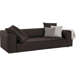W.Schillig Sofakissen &raquo;around-the-block&laquo; Dekokissen mit Steppung braun Longlife Xtra-Leder Z59: Glattleder mit modischer Pr&auml;gung. Hautst&auml;rke 0, 9 - 1,