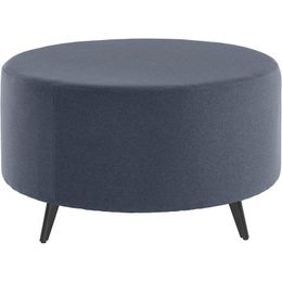 Home Affaire Polsterhocker &raquo;Hulby&laquo; passend zur "Hulby"-Recamiere blau 100% Polyester B/H/T: 80cm x 47cm x 80cm, Struktur fein