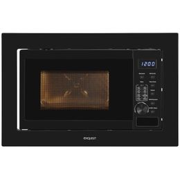 Exquisit Einbau-Mikrowelle &raquo;EMW20-DG-020&laquo; Grill Mikrowelle 1300 W 7 Automatikprogramme f&uuml;r Kuchen,Pizza,Suppe,Pasta,Gem&uuml;se,Kartoffeln schwarz 