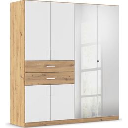 Rauch Dreht&uuml;renschrank &raquo;Maika&laquo; mit Spiegel, 2 Schubladen, in verschiedenen Breiten, H&ouml;hen und Farben wei&szlig; Holzwerkstoff B/H/T: 181cm x 197cm x 54cm