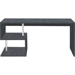 Home Affaire Schreibtisch &raquo;Esse, modernes Design&laquo; in verschiedenen Breiten, mit und ohne Monitoraufsatz, Made in Italy grau B/H/T: 180cm x 77,5cm x 