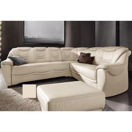 Sit & More sit&more Ecksofa &raquo;Benson L-Form&laquo; wahlweise mit Schlaffunktion beige NaturLeder;Luxus-Microfaser;Luxus-Kunstleder;Primabelle -Microfaser B/H/T: 265cm x
