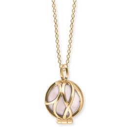 Engelsrufer Damen Kette mit Anh&auml;nger &raquo;Powerful Stone Paradise Rosenquarz&laquo; mit Rosenquarz bunt XS, Silber 925 (Sterlingsilber), L: 50