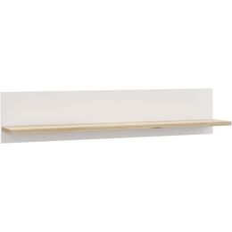 FORTE Wandboard &raquo;Vankka Regal Wandmontage&laquo; B/H/T 120/25,6/21,9 cm, Wandregal, zweifarbiges Dekor, einfache Montage wei&szlig; Holzwerkstoff B/H/T: 120cm x 