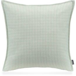HOCK Dekokissen &raquo;Bobo&laquo; mit Jaquard-Struktur, Kissenh&uuml;lle mit F&uuml;llung, 1 St&uuml;ck gr&uuml;n Baumwolle, Polyester B/L: 45cm x 45cm, 1 Stk.