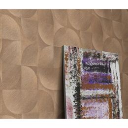 Erismann Vliestapete &raquo;Vliestapete Brushed Harmony&laquo; gepr&auml;gt Phthalate frei braun Vlies B/L: 0,53m x 10,05m, Rollen: 1