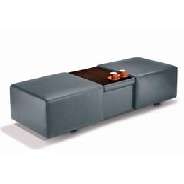 W.Schillig Hocker &raquo;taboo&laquo; ausziehbar, inklusive Zwischenablage blau Flachgewebe S22 (100% Polyester);Stoff S37 (100% Polyester): Luxus-Microfaser in 