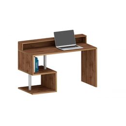 Home Affaire Schreibtisch &raquo;Esse, modernes Design&laquo; in verschiedenen Breiten, mit und ohne Monitoraufsatz, Made in Italy braun B/H/T: 140cm x 92,5cm x 