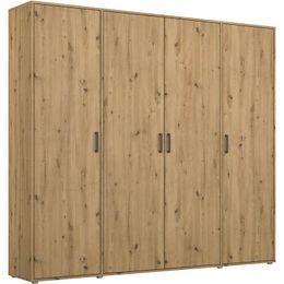 Rauch Kleiderschrank &raquo;VOYAGER Garderobe W&auml;scheschrank Schlafzimmer&laquo; in 3 verschiedenen Ausstattungen BASIC/CLASSIC/PREMIUM, mit 2 modernen 