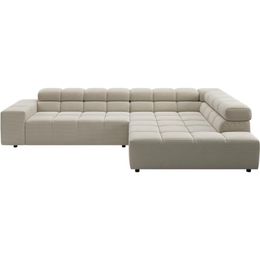Home Affaire Ecksofa &raquo;Ancona, Ecksofa, incl. Kopfteilverstellung, Breite 319 cm, L-Form&laquo; wahlweise elektrische Sitztiefenverstellung 88% Polyester, 12