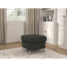 Sit & More sit&more Stauraumhocker &raquo;Visby&laquo; auch erh&auml;ltlich in dem mit Wasser zu reinigendem "Soft clean" Bezug grau B/H/T: 58cm x 48cm, Struktur fein,mit 