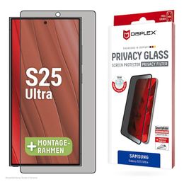 Displex Displayschutzglas &raquo;Privacy Glass Screen Protection&laquo; f&uuml;r Samsung Galaxy S25 Ultra Displayschutzfolie, Schutzfolie, Bildschirmschutz, kratz- & sto&szlig;fest 