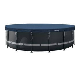Intex Pool-Abdeckplane &raquo;Deluxe&laquo; &Oslash; 549 cm blau Polyethylen (PE) 549