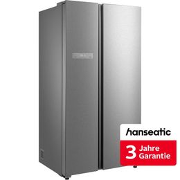 Hanseatic Side-by-Side &raquo;HSBS17590BI&laquo; 179,3 cm hoch 91 cm breit inkl. 3 Jahre Herstellergarantie silber Einheitsgr&ouml;&szlig;e