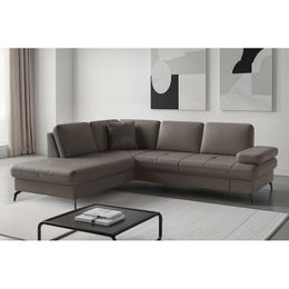 Sit & More sit&more Ecksofa &raquo;Morris Jubi, Ottomane, Breite 238 cm&laquo; mit Armteilfunktion, wahlweise mit Schlaffunktion braun B/H/T: 238cm x 83cm x 202cm, 
