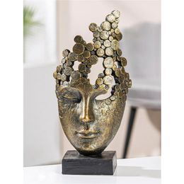 Casablanca by Gilde Dekofigur &raquo;Skulptur "Female Mask"&laquo; braun Kunstharz B/H/T: 15cm x 31,5cm x 10cm