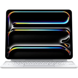 Apple Tastatur mit Touchpad &raquo;Magic Keyboard f&uuml;r 13" iPad Pro (M4)&laquo; (Funktionstasten Touchpad USB-Anschluss) wei&szlig; Gemacht f&uuml;r Multi-Touch Gesten und den 