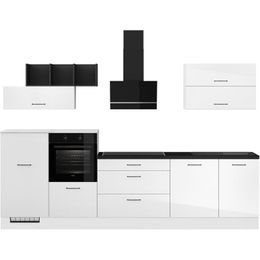 IMPULS K&Uuml;CHEN K&uuml;chenzeile &raquo;"New York", Schubk&auml;sten mit Soft-Close,&laquo; w&auml;hlbare Ausrichtung, Soft-Close-Schubk&auml;sten, Breite 320 cm wei&szlig; B/H/T: 320cm x 