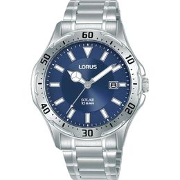 Lorus Damen Lorus Solaruhr Armbanduhr, Herrenuhr, Edelstahlarmband, analog, Tag Einheitsgr&ouml;&szlig;e