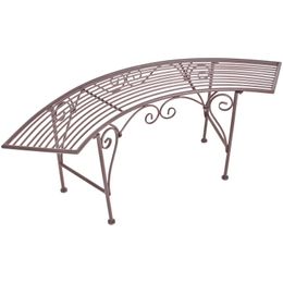 Garden Pleasure Gartenbank &raquo;Romantik&laquo; braun Stahl B/H/T: 125cm x 47cm x 46cm