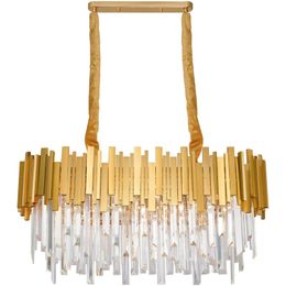 NOVA LUCE H&auml;ngeleuchten &raquo;GRANE&laquo; E14 1 Stk. Ohne Beleuchtung gold 8, &Oslash; 80cm H: 120cm, 1 Stk.