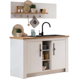 OTTO home Pantryk&uuml;che &raquo;KS-Westminster&laquo; Breite 130 cm, ohne E-Ger&auml;te wei&szlig; B/H/T: 130cm x 60cm