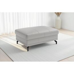 Sit & More sit&more Polsterhocker &raquo;Chelsea, B: 103 cm, Leder&laquo; mit praktischem Stauraum, besonders langlebig grau B/H/T: 103cm x 45cm x 69cm, NaturLEDER ,mit 