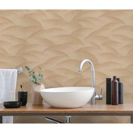 Fashion for walls Vliestapete &raquo;Sparkling Sea&laquo; gl&auml;nzend gepr&auml;gt Phthalate frei gold Vlies B/L: 0,53m x 10,05m, Rollen: 1