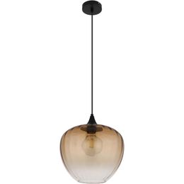Globo LIGHTING Pendelleuchte &raquo;SANDER&laquo; E27 1 Stk. Gl&auml;ser, H&auml;ngeleuchte, Wohnzimmer, Esstisch gelb 1 Stk.