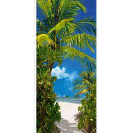 papermoon Fototapete &raquo;Tahiti - T&uuml;rtapete&laquo; matt bunt Vlies B/L: 0,9m x 2m