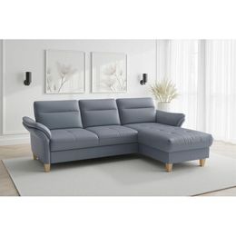 Sit & More sit&more Ecksofa &raquo;Pamela L-Form, Leder, B: 218 und 230 cm&laquo; optional Armteilverstellung, Schlaffunktion & Bettkasten B/H/T: 230cm x 90cm x 164cm, 