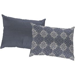 Adam Dekokissen &raquo;Romantic Puligny A&laquo; mit gro&szlig;en Ornamenten, Wendekissenh&uuml;lle ohne F&uuml;llung, 1 St&uuml;ck blau Baumwolle B/L: 60cm x 40cm, 1 Stk.
